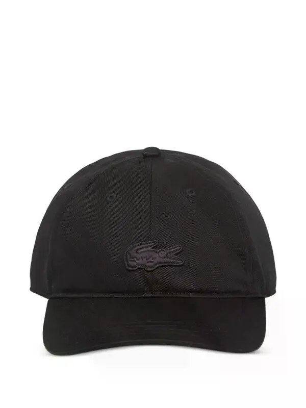Lacoste Baseball Cap With Logo Patch - Black