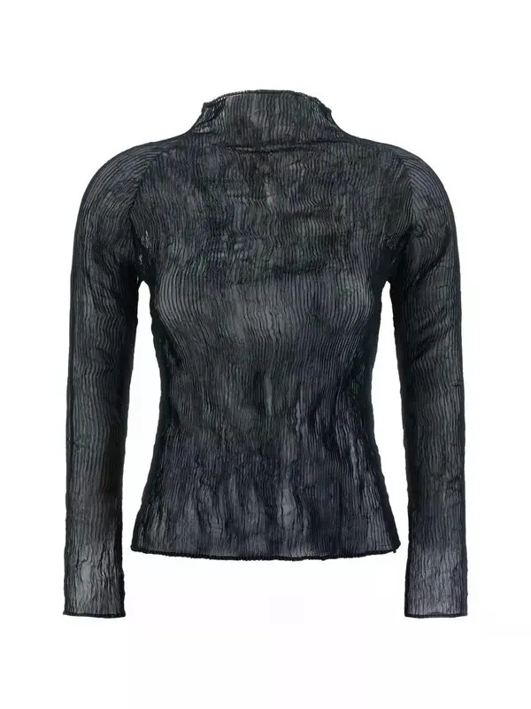 Issey Miyake Crinkled Jersey - Blue