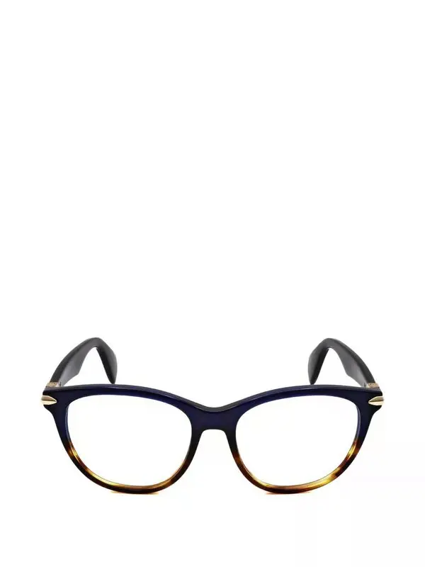 Rag & Bone Tortoise-effect Round-frame Glasses