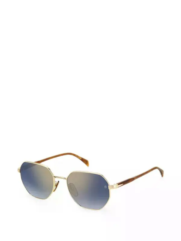 DB EYEWEAR BY DAVID BECKHAM Geometric-frame Sunglasses - Gold