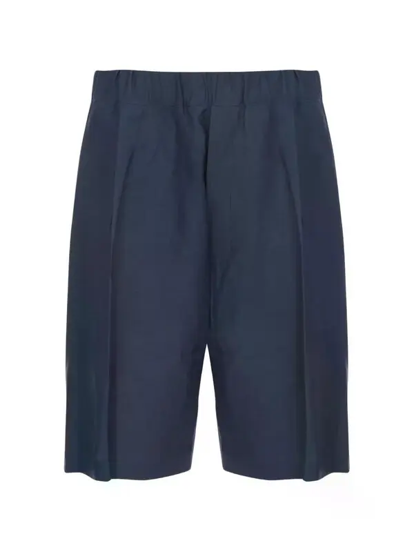 LANEUS Pleated Elasticated Shorts