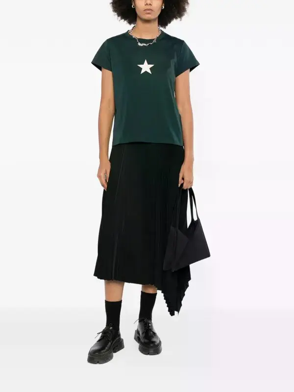 AGNES B. Star-print T-shirt - Green