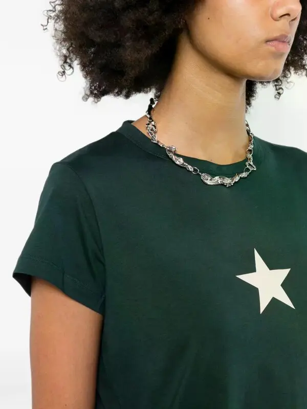 AGNES B. Star-print T-shirt - Green