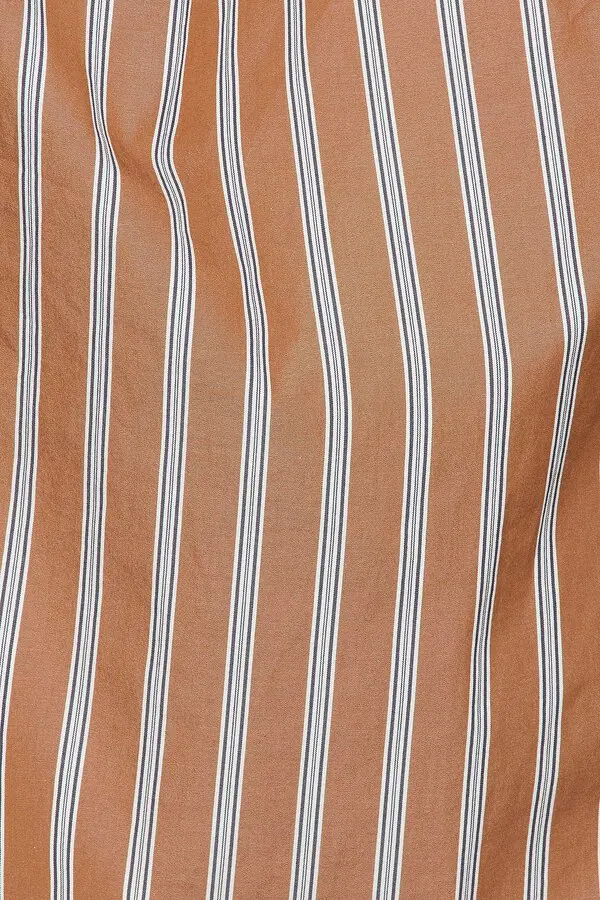 Citizens Of Humanity Striped Cotton Shirt - Copper Stripe