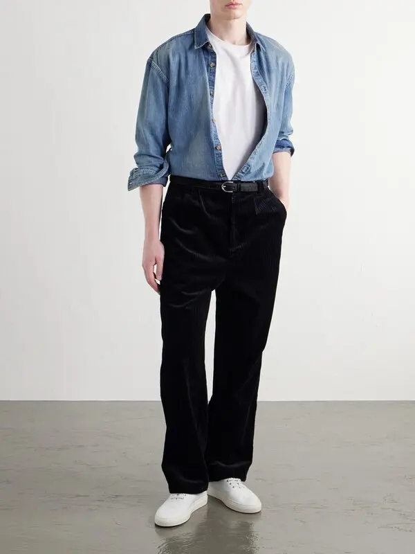 A.p.c. Ricky Straight-leg Cotton-corduroy Trousers