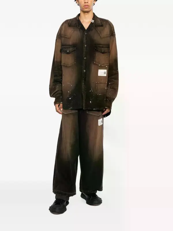 Mihara Yasuhiro Sweat Layered Jeans