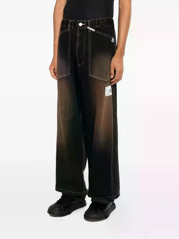 Mihara Yasuhiro Sweat Layered Jeans