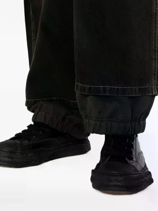 Mihara Yasuhiro Sweat Layered Jeans