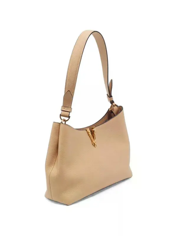 Versace Virtus Leather Tote Bag
