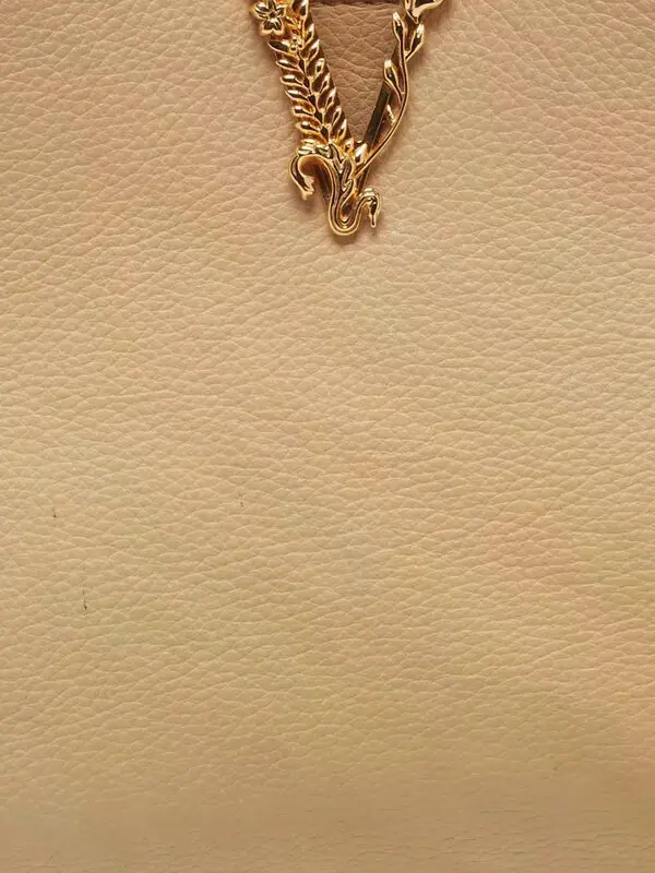 Versace Virtus Leather Tote Bag