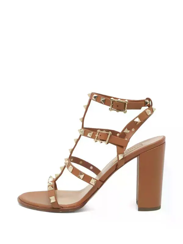 Valentino Garavani Rockstud Caged Sandals - Brown