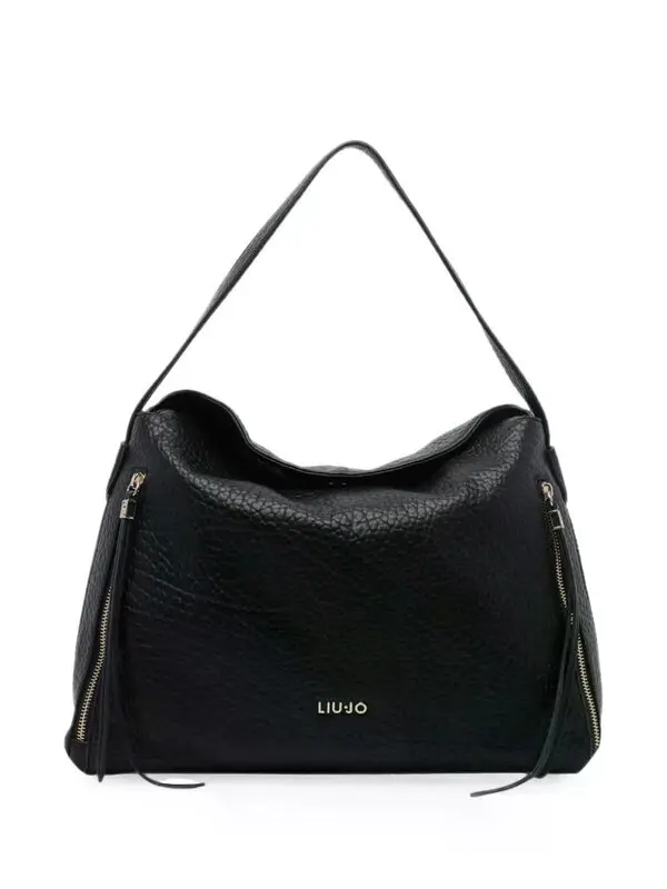 Liu Jo Grained-effect Logo-plaque Tote Bag - Black