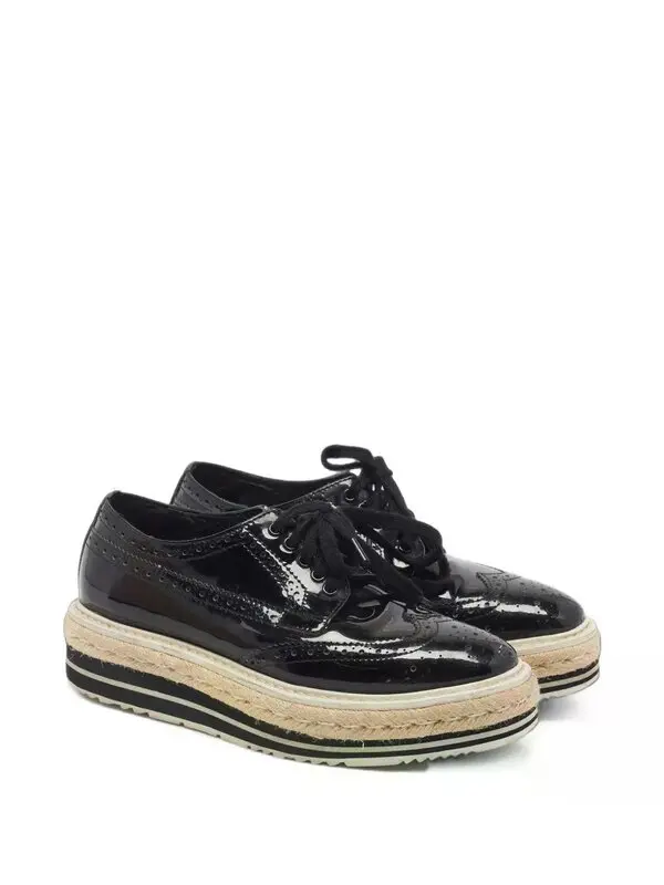 Prada Leather Lace-up Shoes