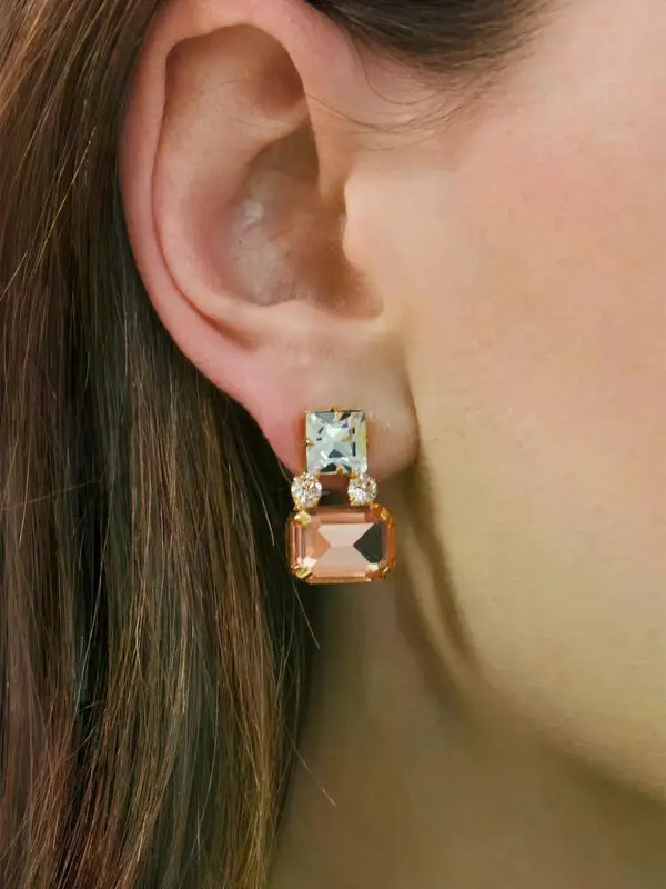 JENNIFER BEHR Nanette Crystal-embellished Earrings - Gold