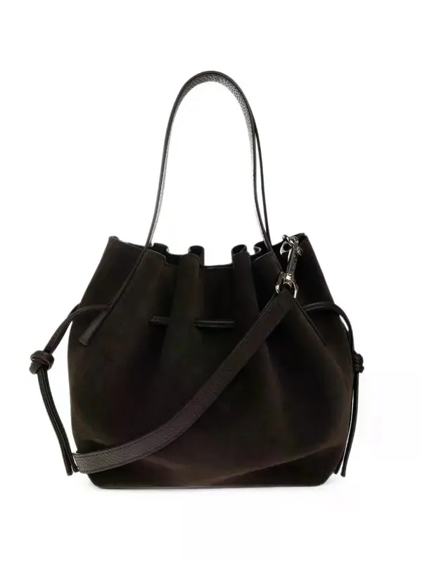 Yuzefi Mini Scallop Bucket Bag - Brown
