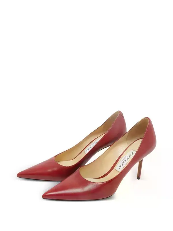 JIMMY CHOO Anouk Leather Pointed-toe Stiletto Pumps