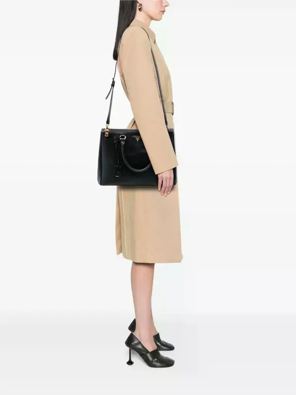 Prada 2013-2026 Large Saffiano Lux Galleria Double Zip Satchel