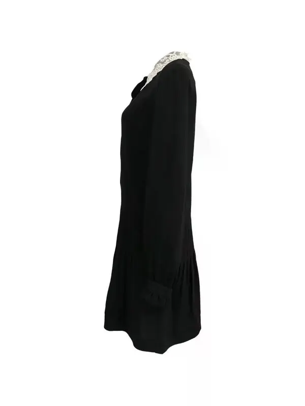 Saint Laurent Lace Collar Mini Dress