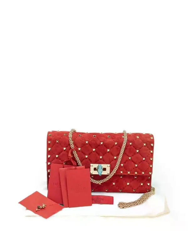 Valentino Garavani Rockstud Quilted Clutch Bag