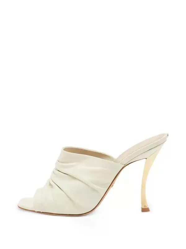 Dior D-fame Gathered Sandals - Neutrals