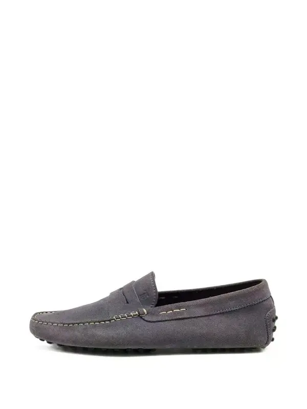 TOD'S Gommino Round-toe Loafers - Blue