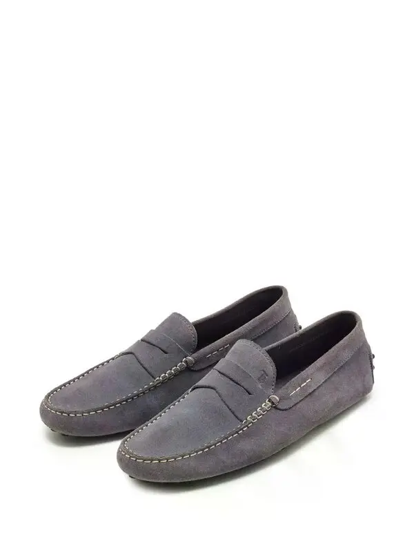 TOD'S Gommino Round-toe Loafers - Blue