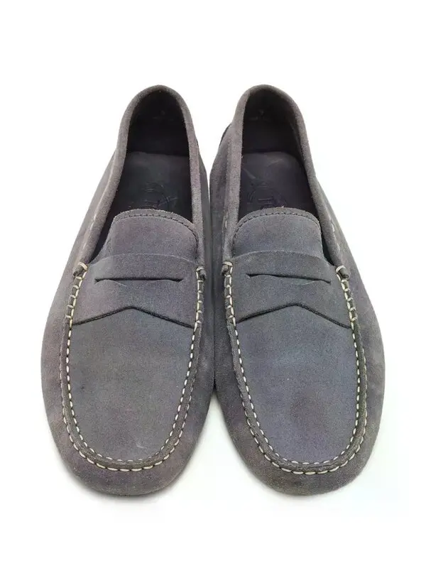 TOD'S Gommino Round-toe Loafers - Blue