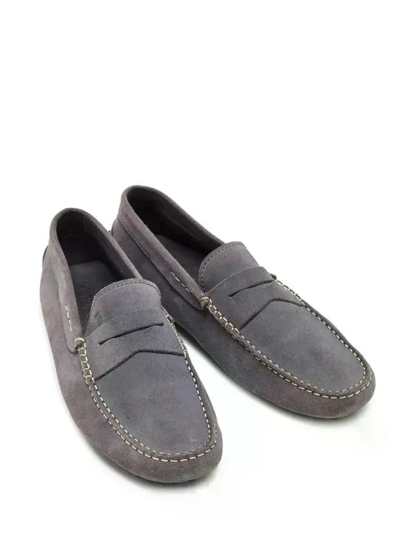 TOD'S Gommino Round-toe Loafers - Blue