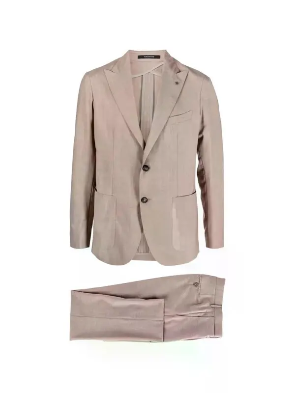 Tagliatore Notched-lapels Single-breasted Suit - Neutrals