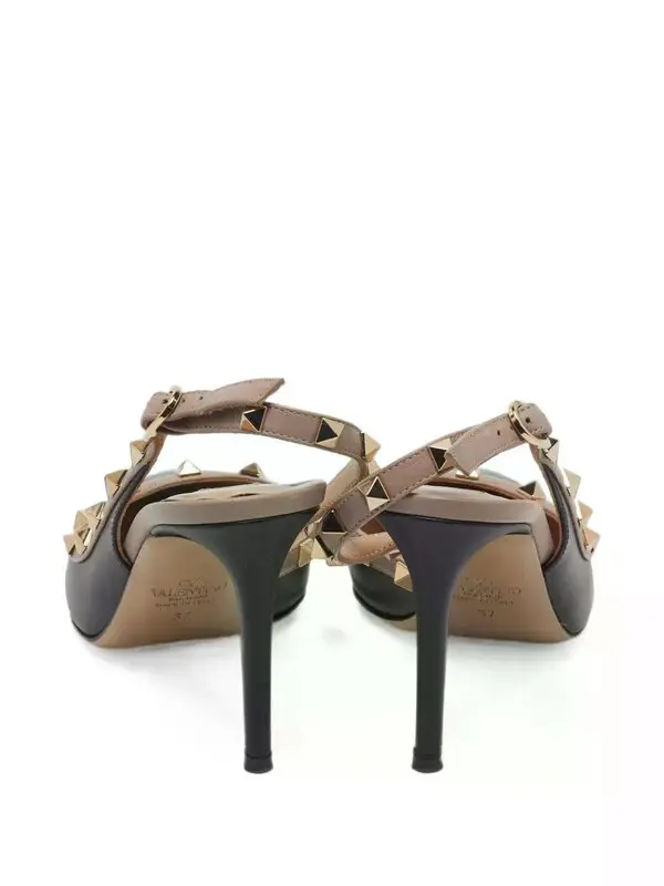 Valentino Garavani Rockstud Leather Slingback Pumps