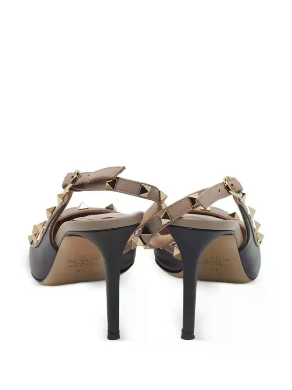 Valentino Garavani Rockstud Leather Slingback Pumps