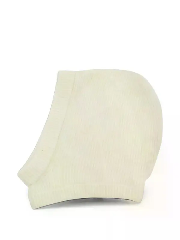 Rick Owens Ribbed-knit Balaclava Hat - Neutrals