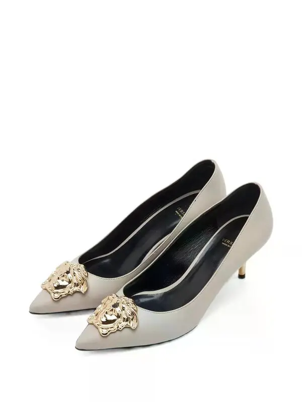 Versace Medusa Plaque Pointed-toe Pumps