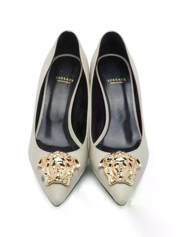Versace Medusa Plaque Pointed-toe Pumps