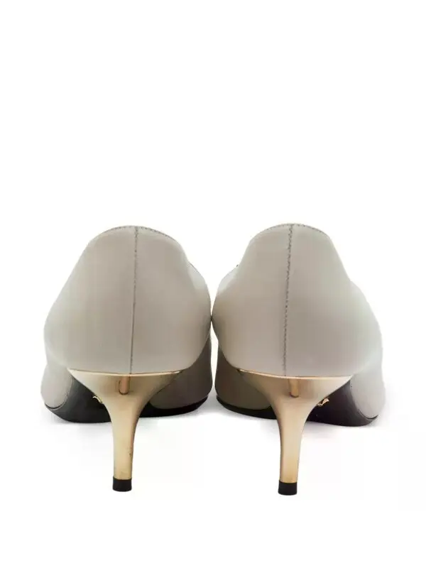 Versace Medusa Plaque Pointed-toe Pumps