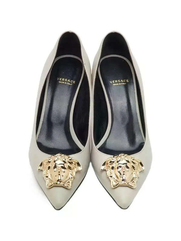 Versace Medusa Plaque Pointed-toe Pumps