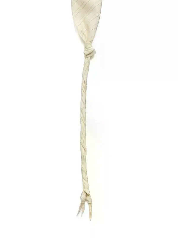 Our Legacy Pinstripe Print Twisted Tie