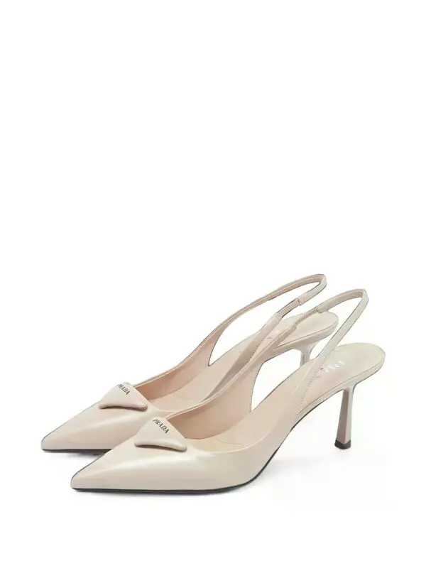Prada Triangle Slingback Pumps