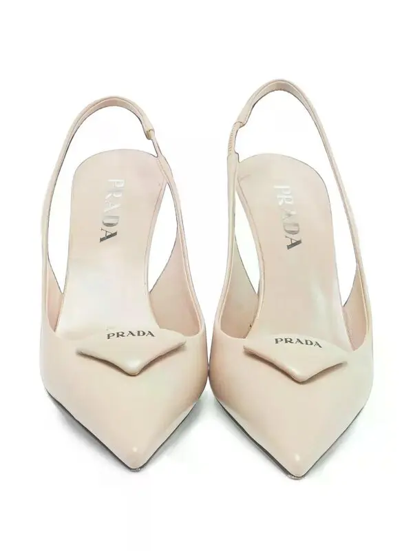 Prada Triangle Slingback Pumps