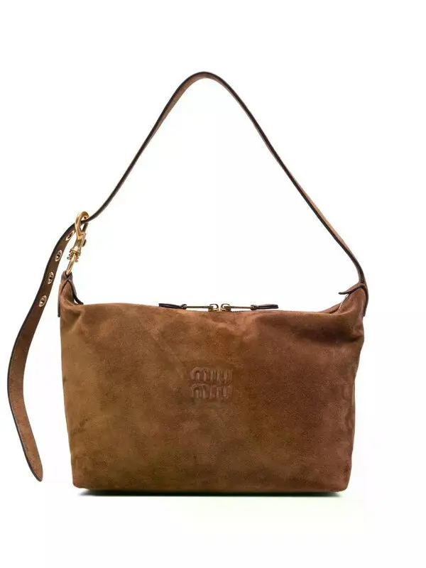 Miu Miu Spirit Suede Bag - Brown
