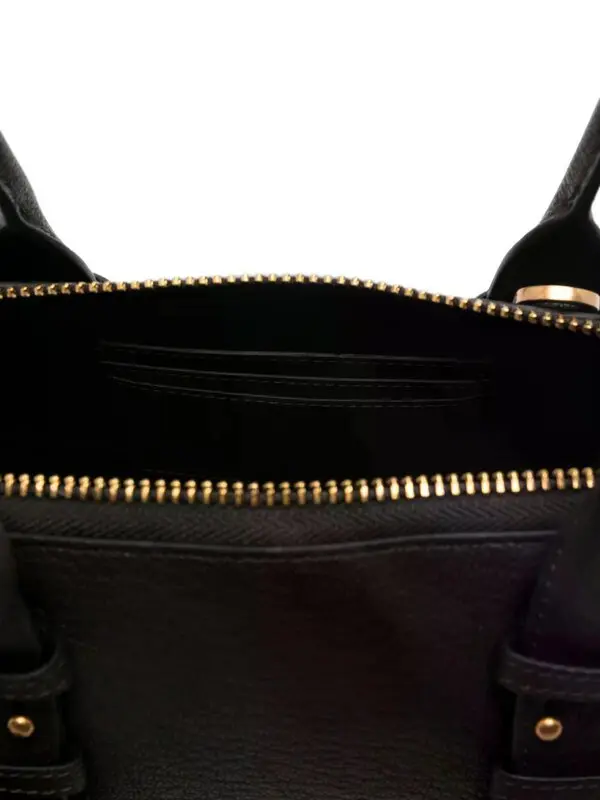 Pinko Big Bowling Horizontal Leather Tote Bag