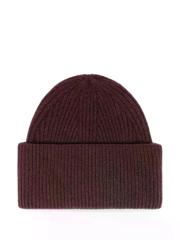 LANEUS Ribbed-knit Beanie Hat