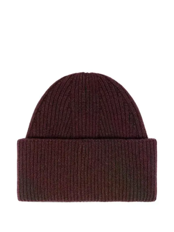 LANEUS Ribbed-knit Beanie Hat
