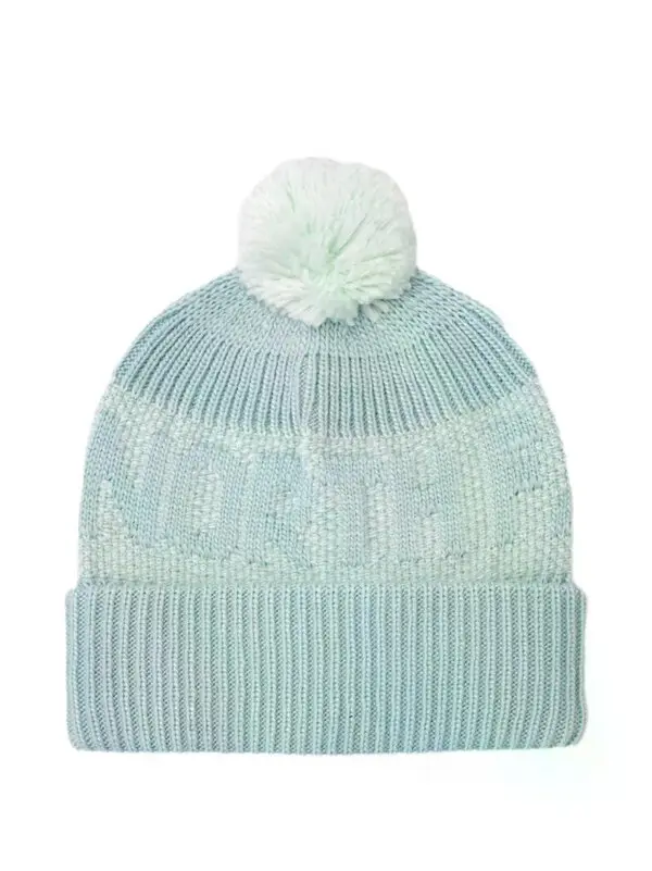 The North Face Retro Cabin Beanie Hat With Pom-pom Detail - Blue