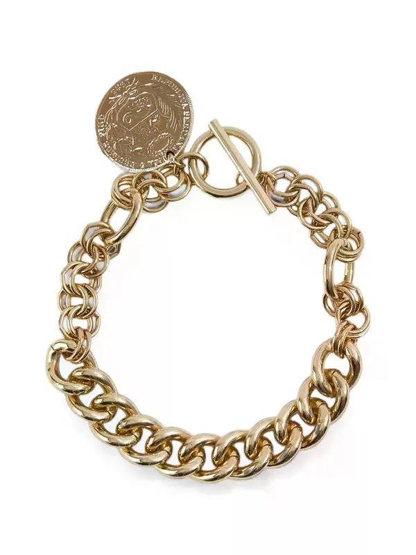 Liviana Conti Coin-pendant Chunky-link Necklace - Gold