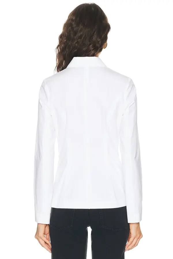 Brandon Maxwell Gage Fitted Button-up Jacket
