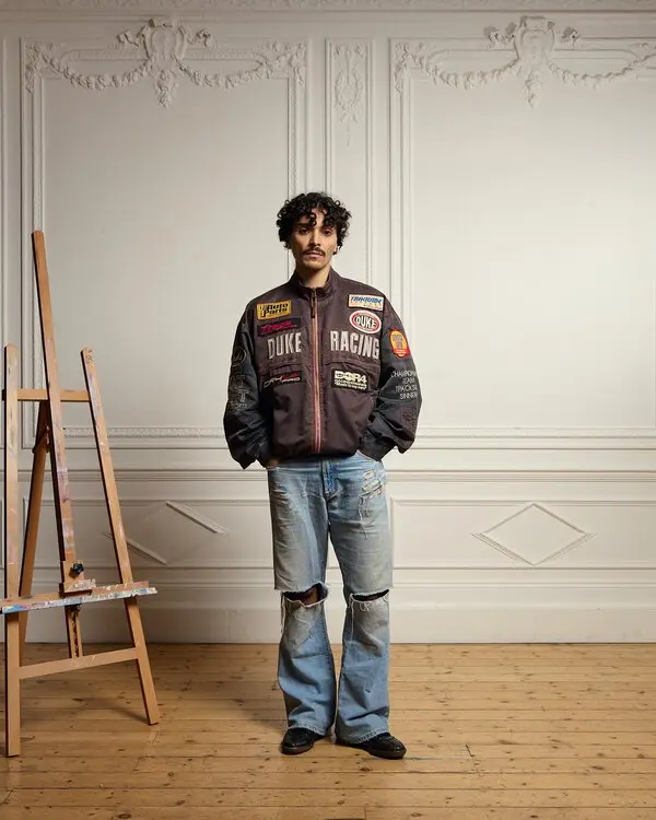 DUKE + DEXTER Dr4 Trackside Vintage Bomber Jacket