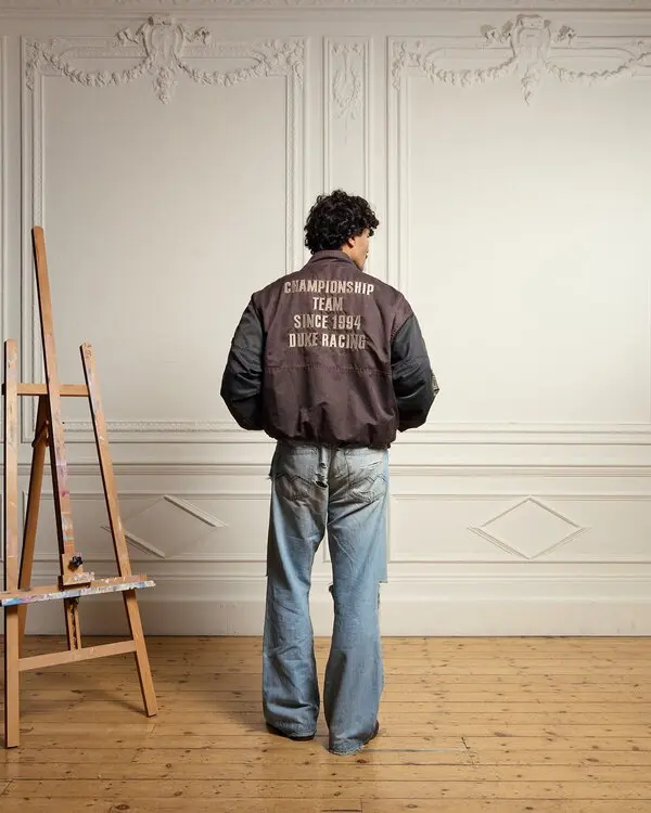 DUKE + DEXTER Dr4 Trackside Vintage Bomber Jacket