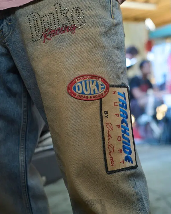 DUKE + DEXTER Dr4 Trackside Washed Denim Jeans