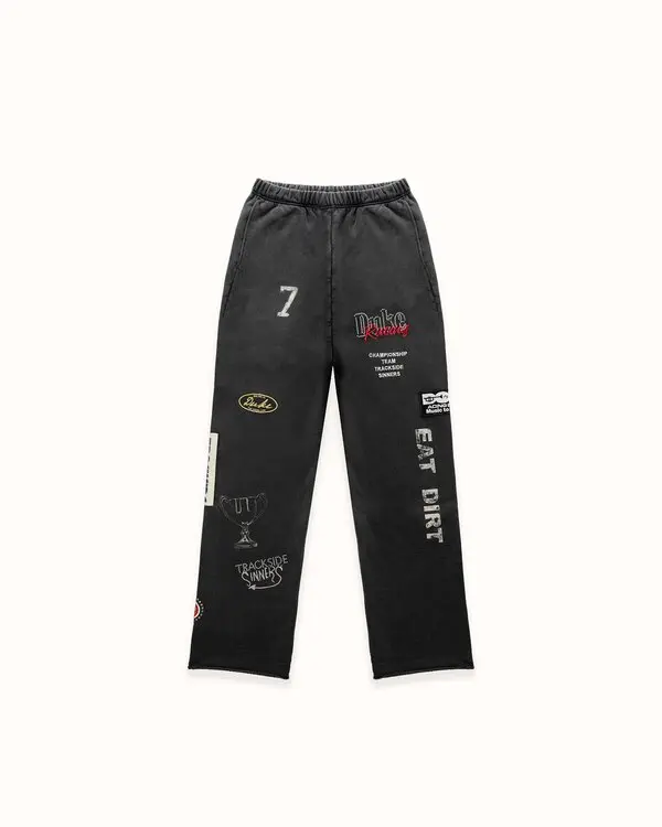 DUKE + DEXTER Dr4 Embroidered Washed Sweat Pant